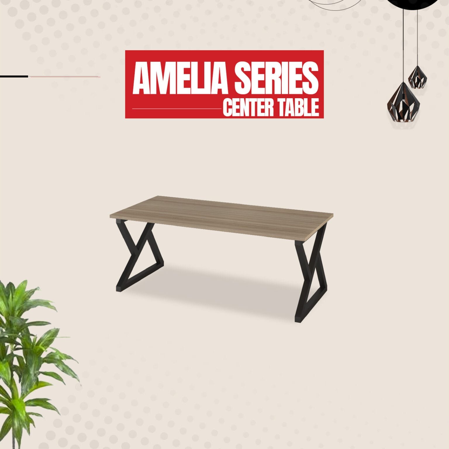 Amelia Center Table - Office Furniture