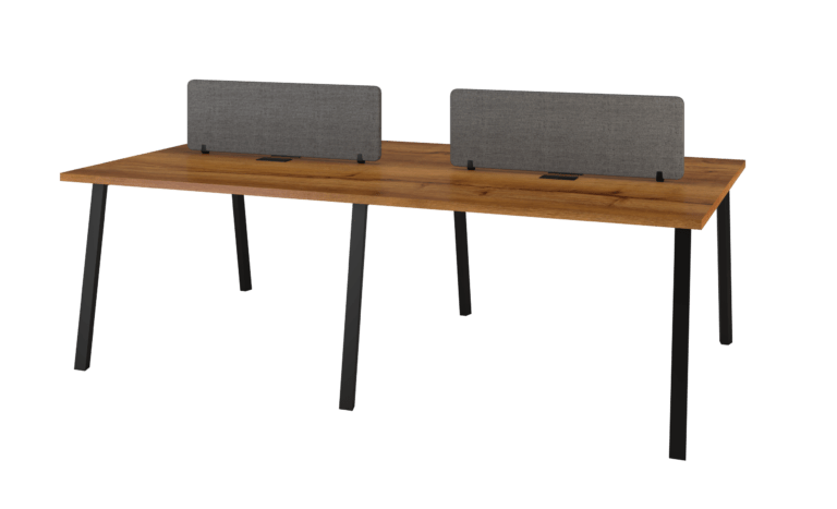 Buy 4 Person Linear Workstation Desk without Drawers Online