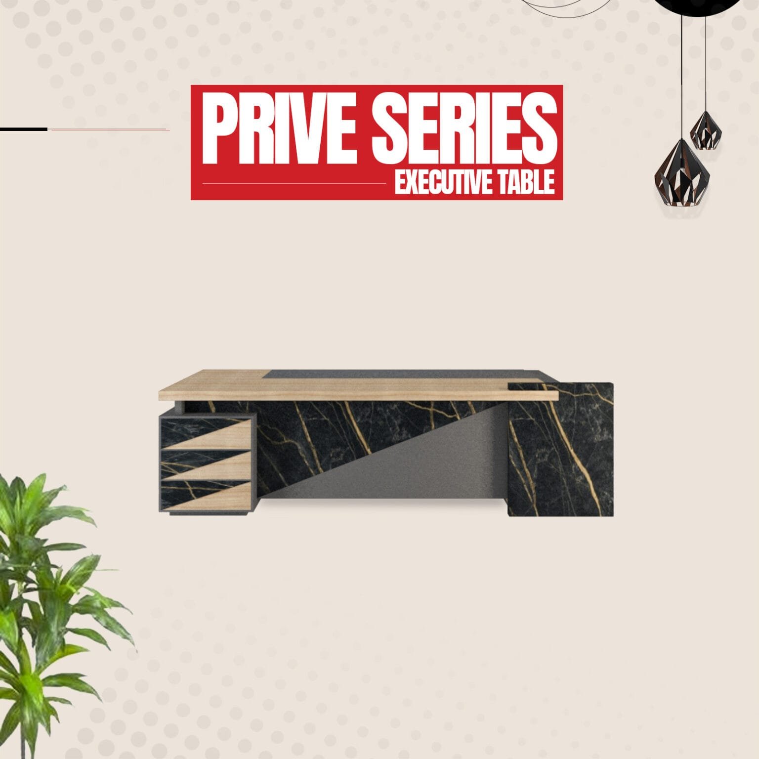 Prive Executive Table - Office Furniture