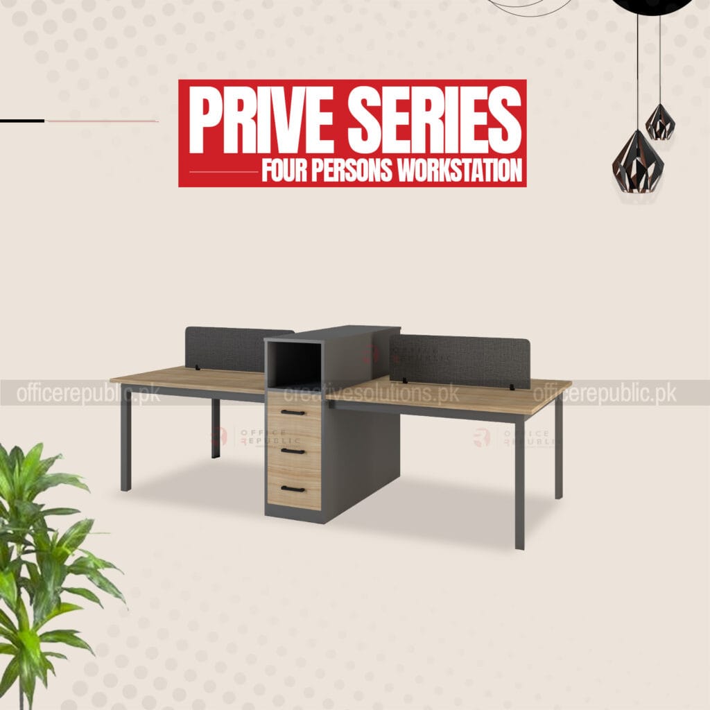 Prive Single Person Linear Workstation without Storage Unit - Office ...