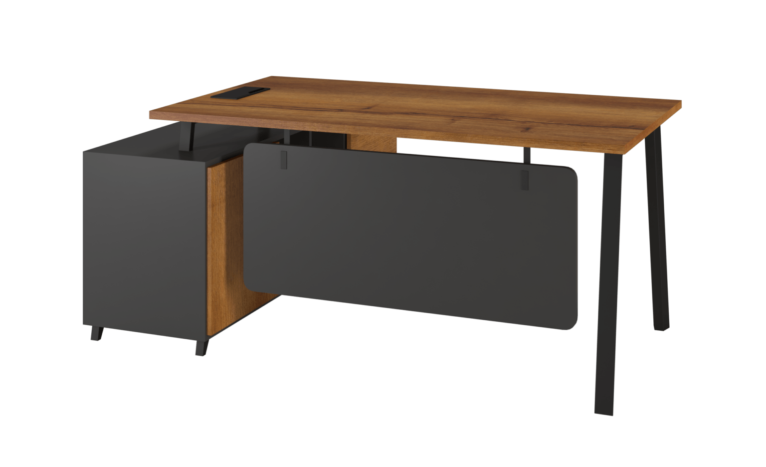 Freedom Manager Table with Siderack - OfficeRepublic Furniture Store Lahore