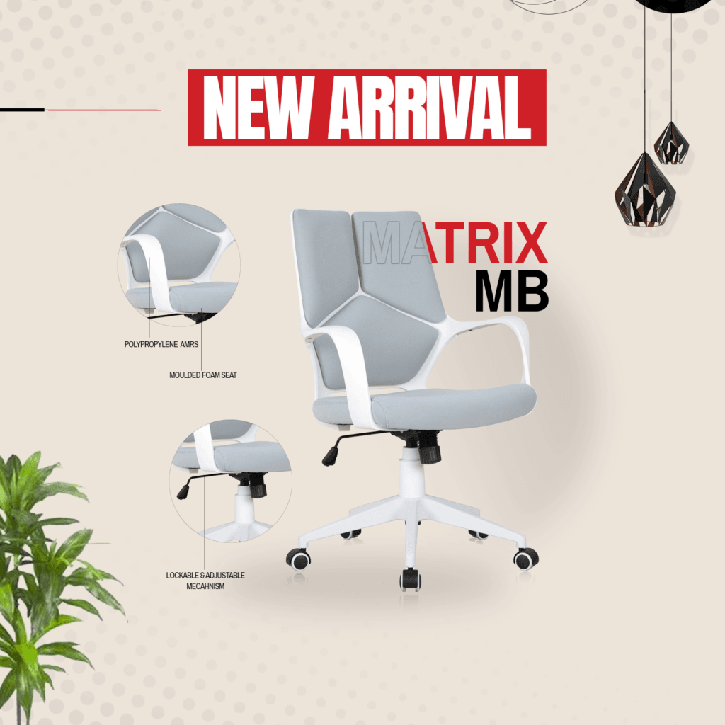 Matrix Mid Back Office Chair - OfficeRepublic Furniture Store Lahore