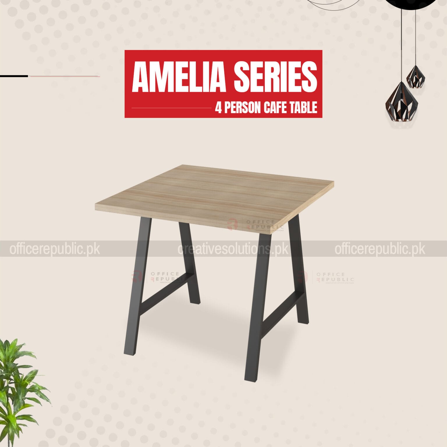 Buy 4 Person Café Table Online with Round, Square, & Custom Designs